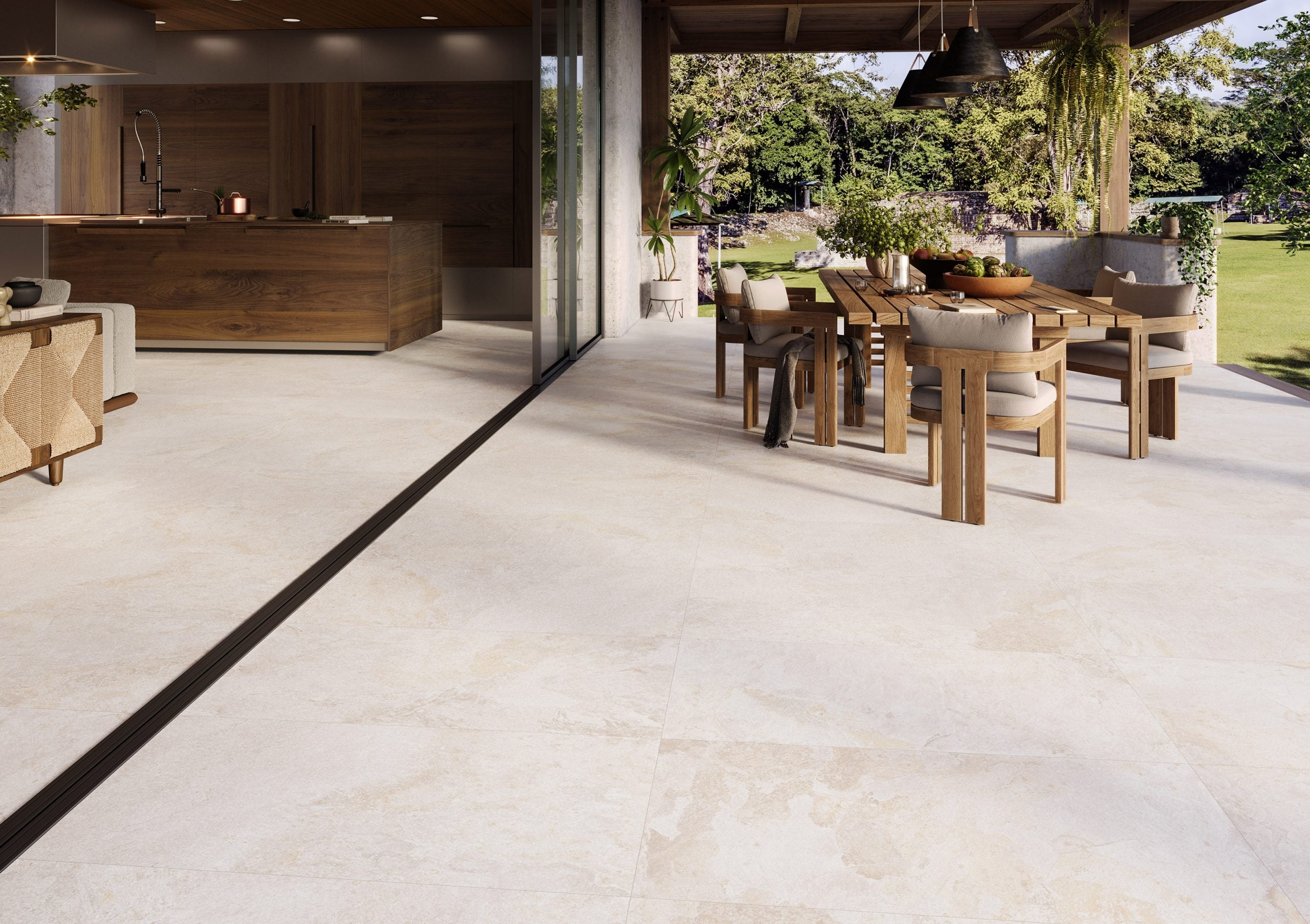 NEBULA CREAM 60x120 3D SOFT - Smart Tiles UK